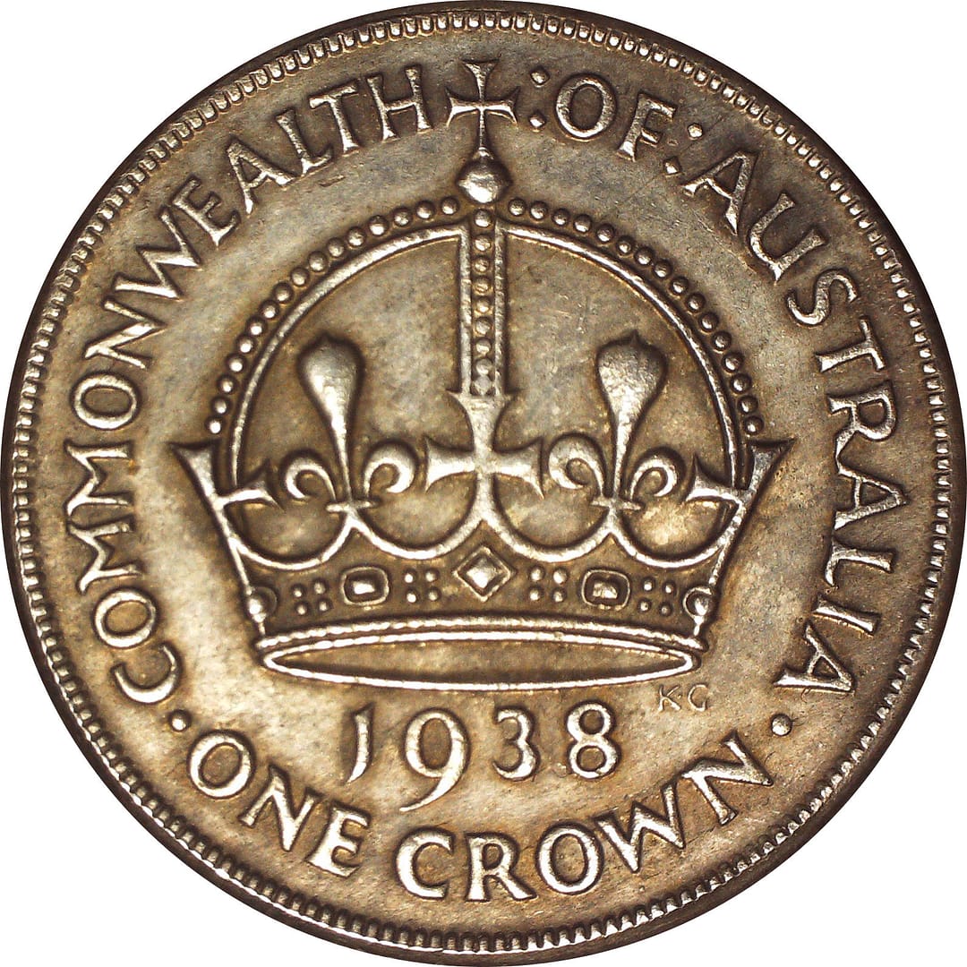 1938 Australian Crown – Townsville Coins