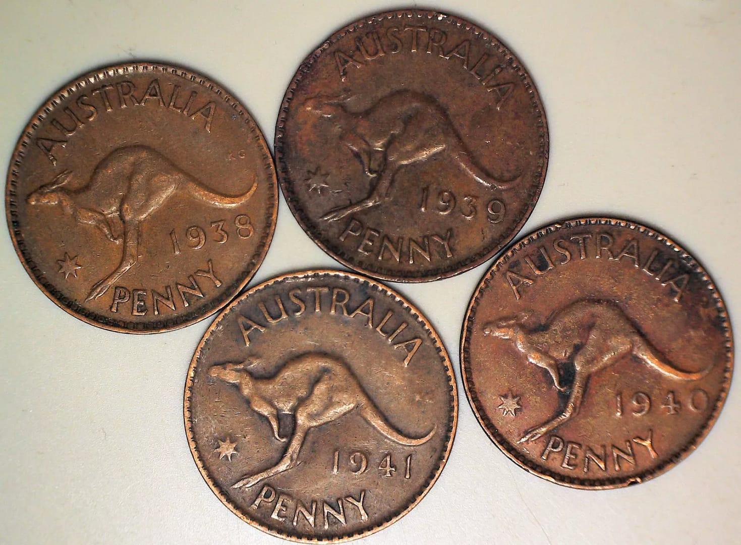 4 x Australian Penny's - Townsville Coins