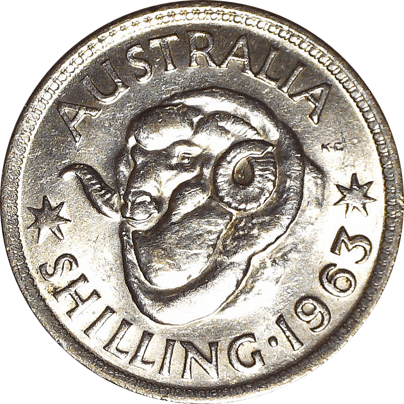 1963 Australian Shilling – Townsville Coins